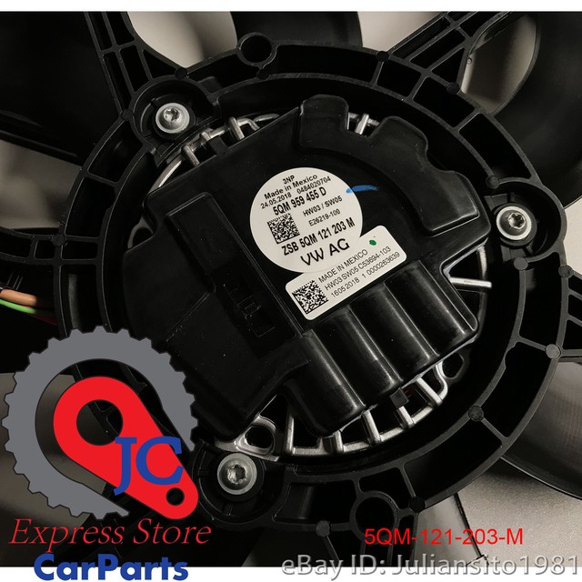 5QM121203M Volkswagen Genuine OEM 2019 Golf Electric Fan Radiator Fan ...