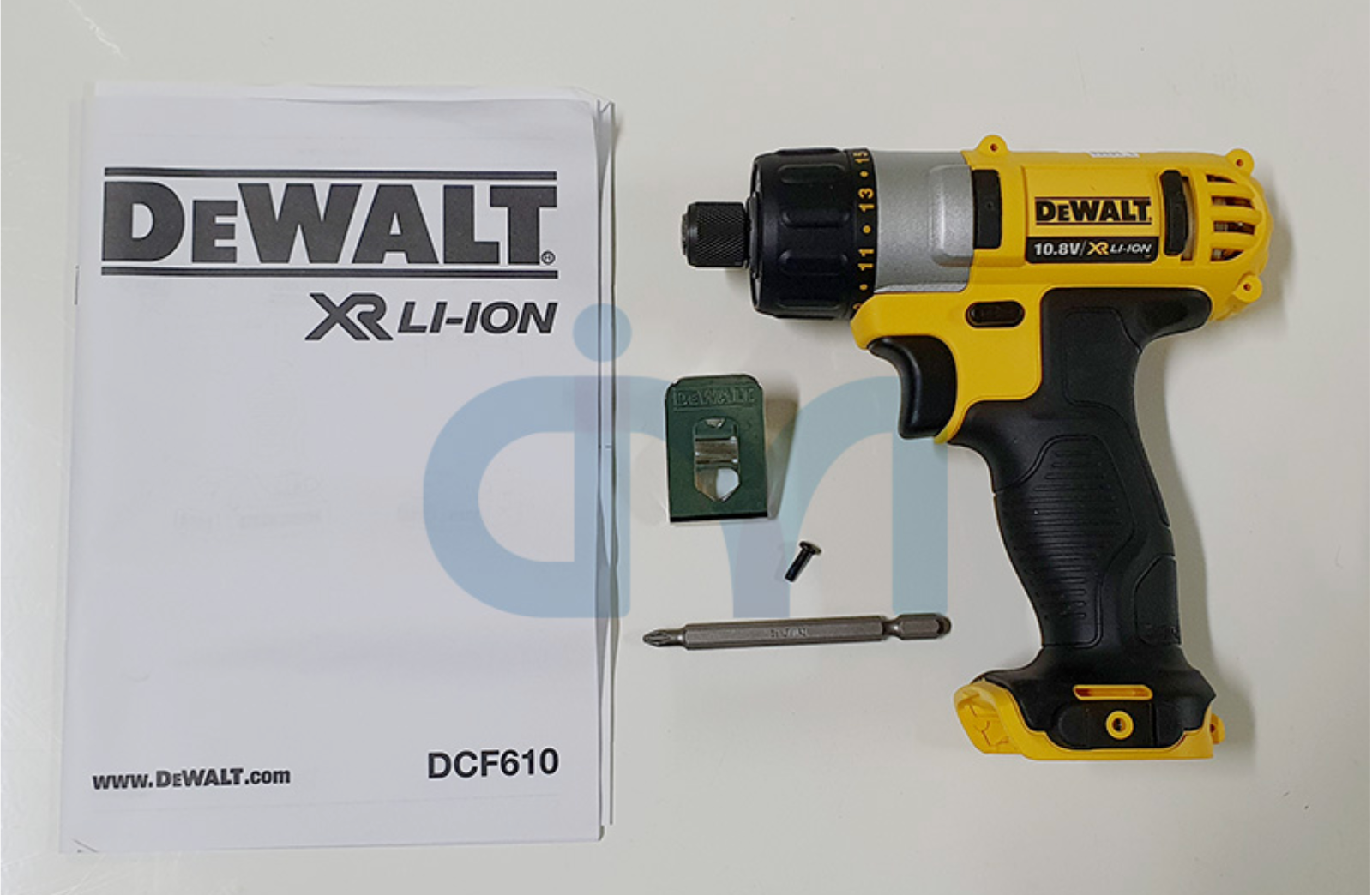 Dewalt DCF610 Yellow & Black 12V MA/4" Brushed Keyless Cordless ...