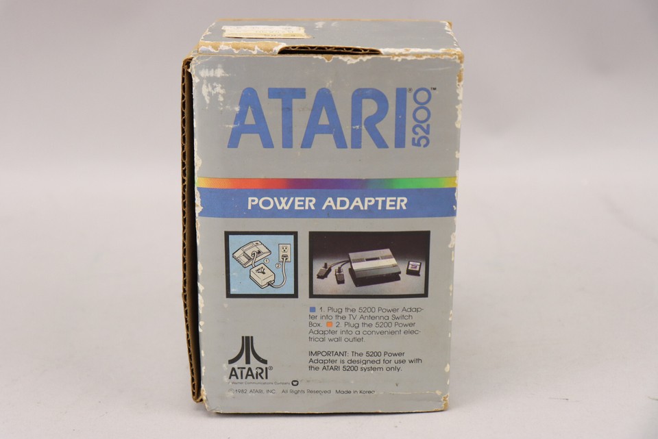 Vintage 1982 Atari 5200 AC Power Adapter Model No. CX521 NOS NIB New in ...
