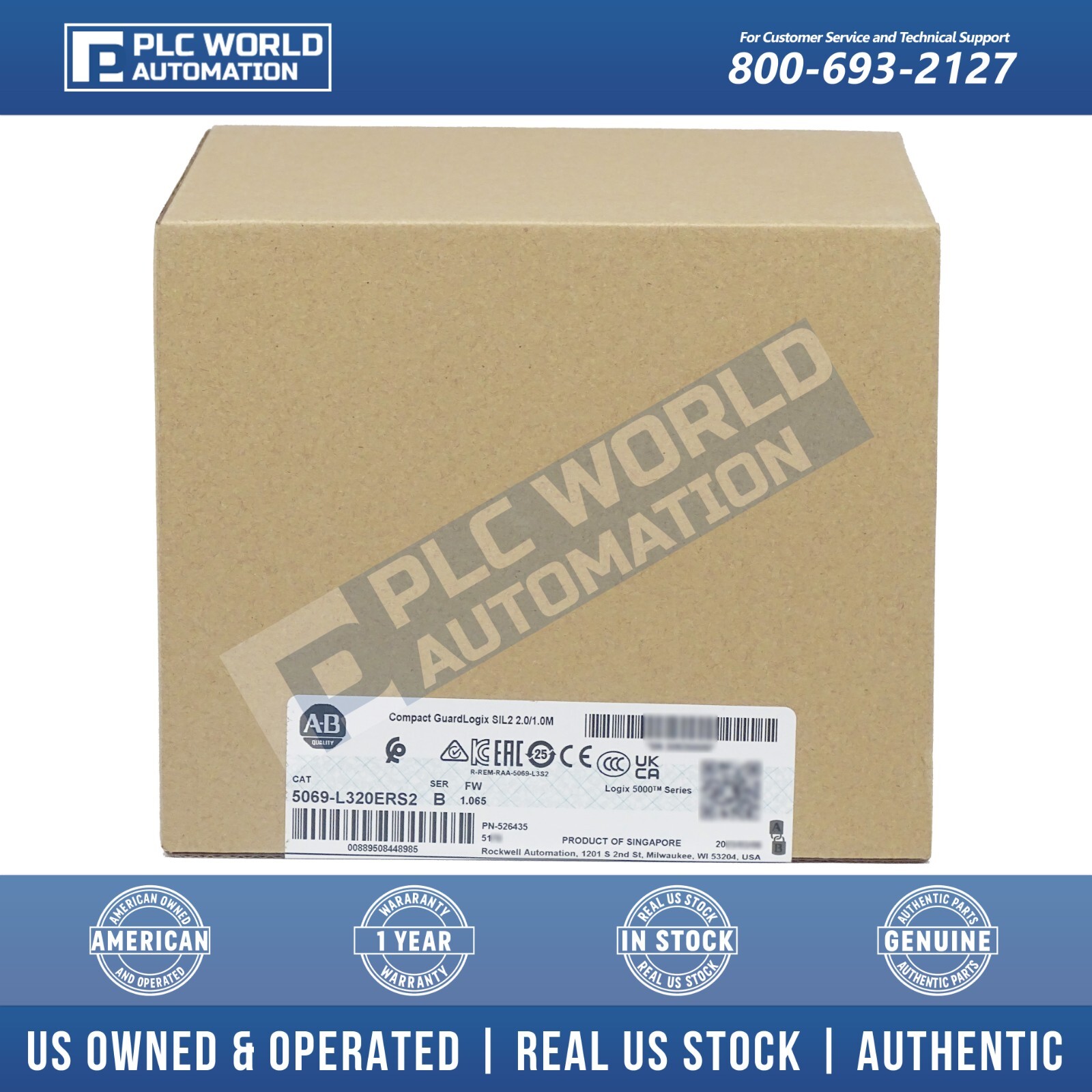 2023 New Sealed Allen Bradley 5069-L320ERS2 /B GuardLogix 5380 Safety 2.0/1.0M | eBay