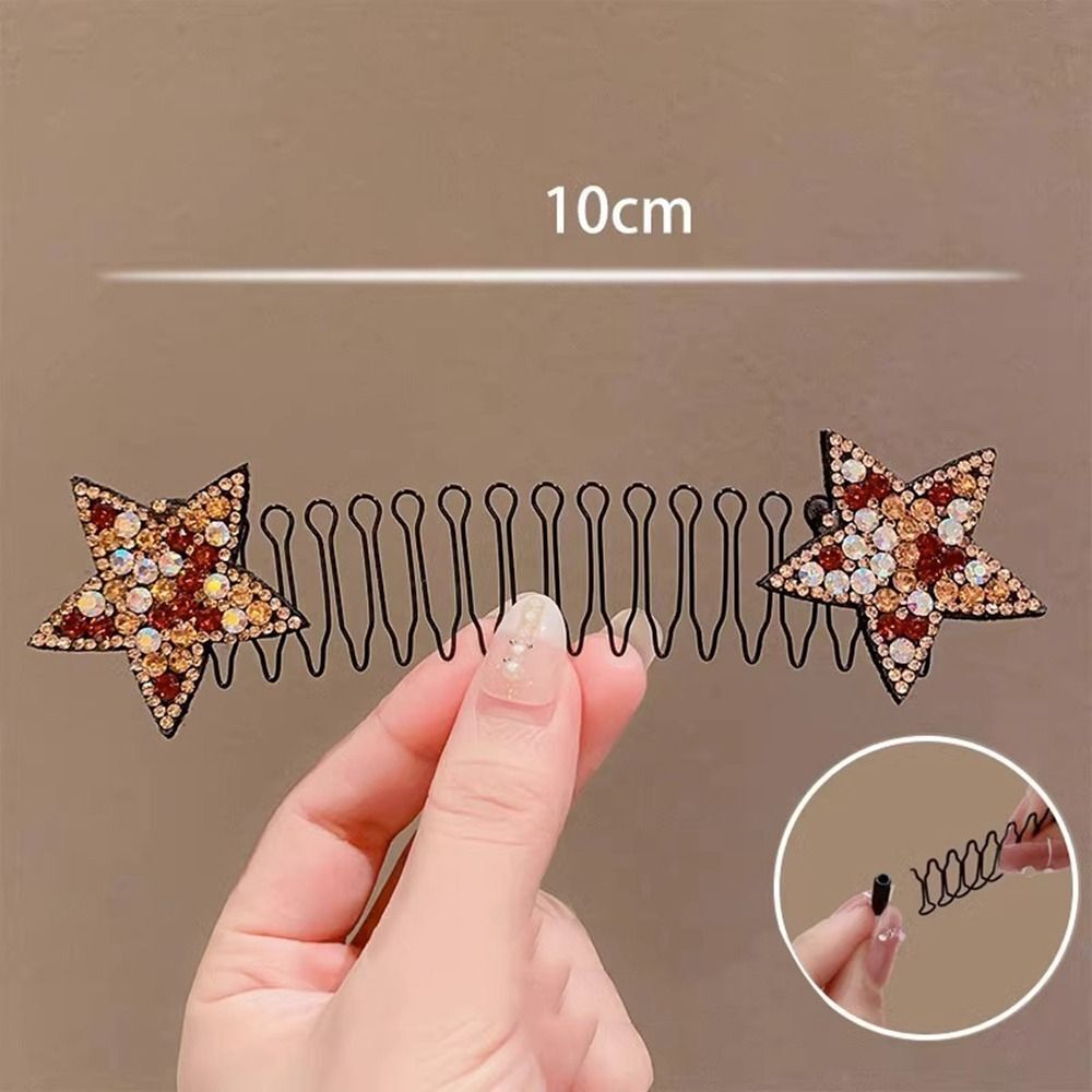 Fragmented hair Hair Headband Comb Stretch HairHoop Band Clip Headbands ...
