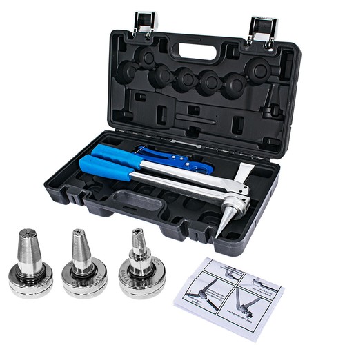 PEX Expansion Tool Kit Tube Expander And 1/2" 3/4" 1" Expander Heads ...