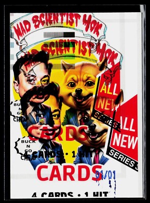Mad Scientist 40K Garbage Pail Kids Spoof ERROR SSP 1/1 Elon Musk DOGE ...