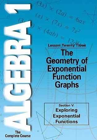 Algebra 1: The Complete Course - Lesson 23: The Geometry of Exponential ...