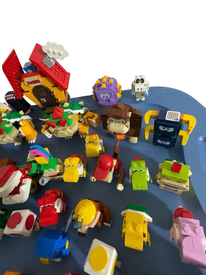 Big Lot Lego Super Mario Bros Legos Bowser Yoshi Donkey Kong - 45 ...