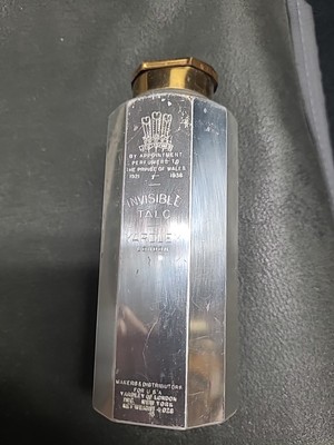 Vintage Yardley Invisible Talc Talcum Powder for men Silver and Gold ...