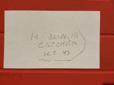 Herb Barnhill🔥🔥Negro League: 1938 Jacksonville Red Caps🔥🔥Autograph 🔥🔥 ...