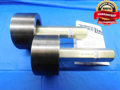 CERTIFIED 4" 16 UN 2A SET THREAD PLUG GAGE 4.0 GO NO GO PD'S = 3.9576 ...