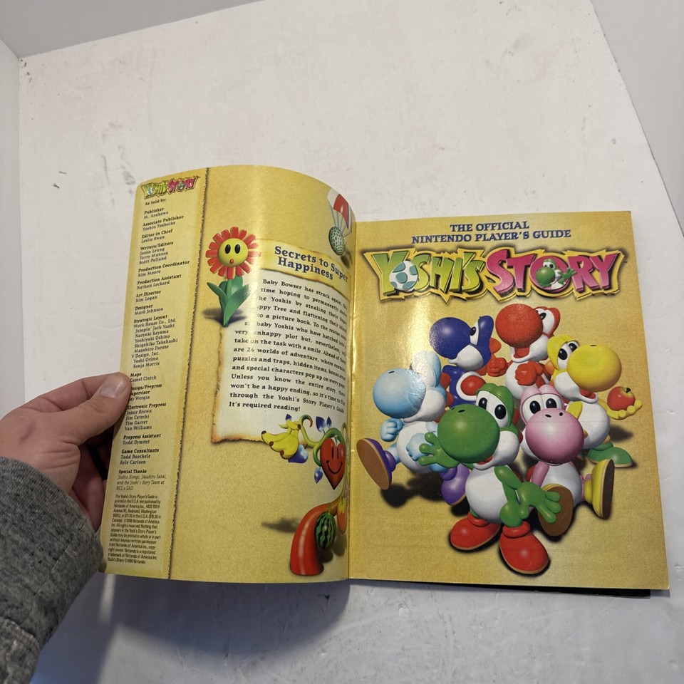 Nintendo Power N64 Yoshi's Story Official Strategy Guide w/ Pop-Up ...
