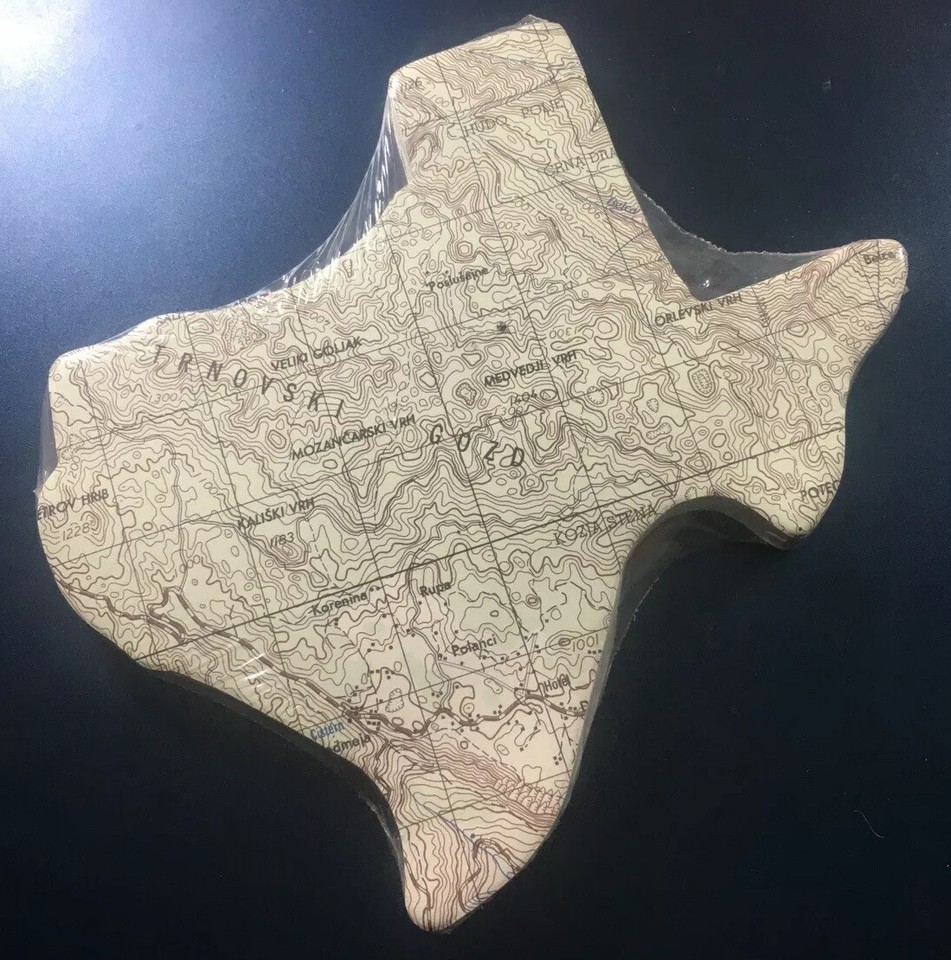 Texas Map NotePad Made From Obsolete US Government Survey Maps Vintage ...