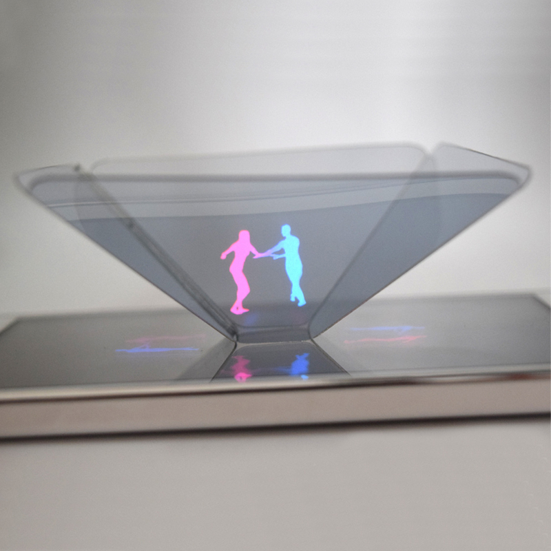 3d Holographic Pyramid Mobile Projector Hologram for Smartphone iPhone ...