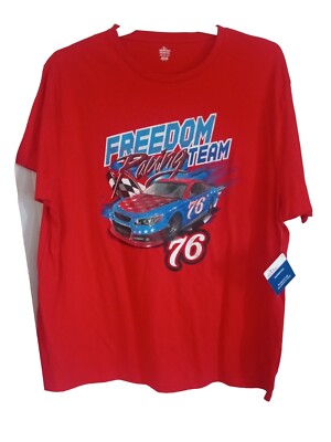FREEDOM RACING Team 76 Men’s 2XL Patriotic Short Sleeve T-Shirt Men's ...