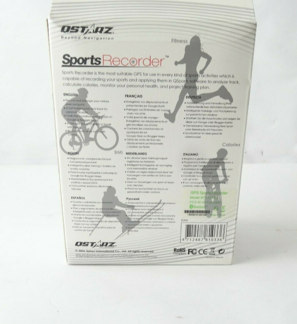 QSTARZ BT-Q1300S Sports Recorder Bluetooth Enabled Arm Band NOS for ...