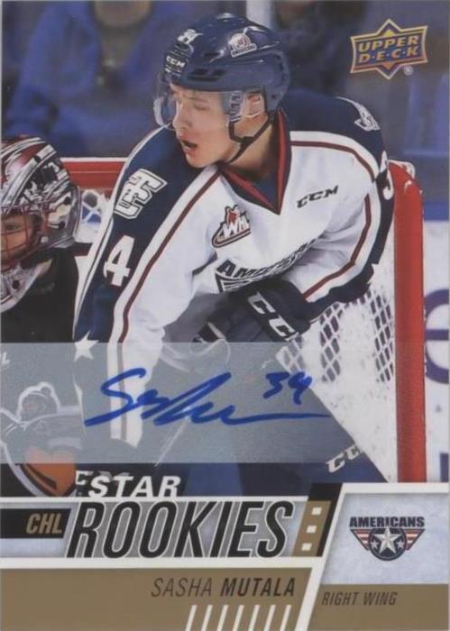 2017-18 Upper Deck CHL - Star Rookies Sasha Mutala #376 Autographs (AU ...
