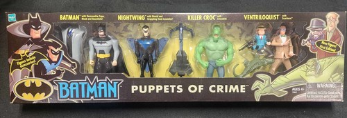 Batman Puppets of Crime Figure Box Set Ventriloquist & Scarface Hasbro ...