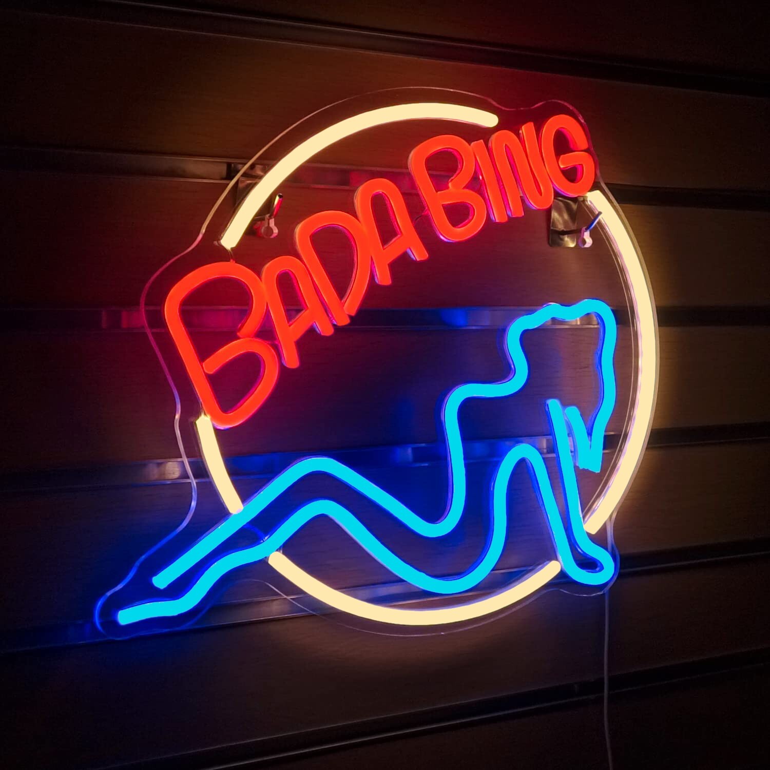 Large Bada Bing Neon Sign Dimmable Bistro Vintage Neon Sign Man Cave ...