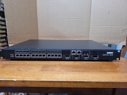 MRV OptiSwitch OS940 MODEL: 12 GIGE TRI-MODE 100FX/1000FX SFP or RJ45 ...