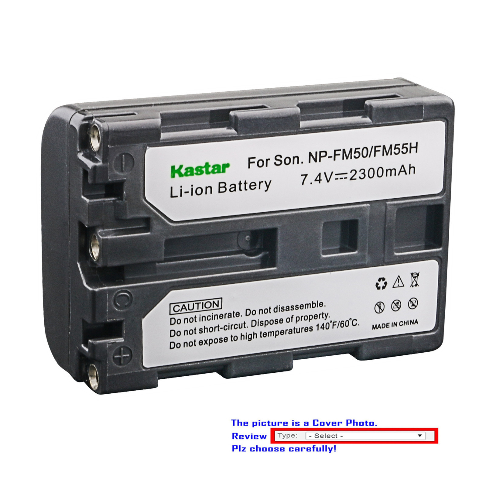 Kastar Replacement Battery for Sony NP-FM50 NP-FM30 FM50 FM50 NP-FM55H ...