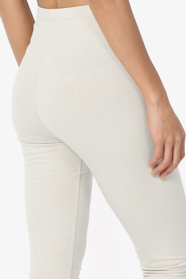 Women's Essential Basic Cotton Spandex Stretch Below Knee Capri Leggings S~3X | eBay