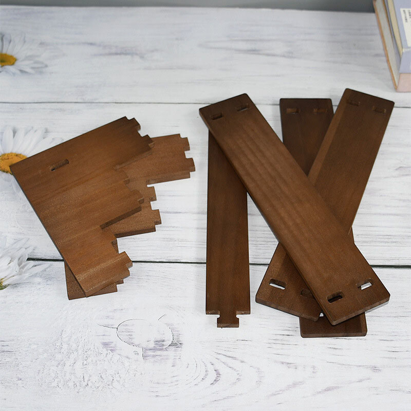 Wooden Display Shelf Organizer Collectibles Display Stand Holder ...