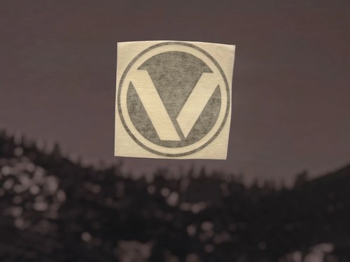BIG V CIRCLE VICTOR COMPANY LOGO VINYL DECAL BLACK | eBay