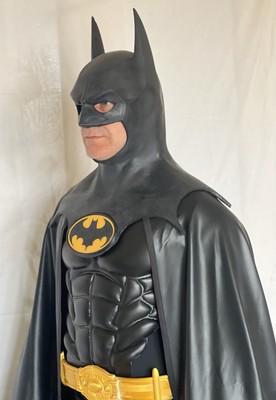 costume batman 89 Completo Adulto Cosplay Bat Suit Keaton Burton ...