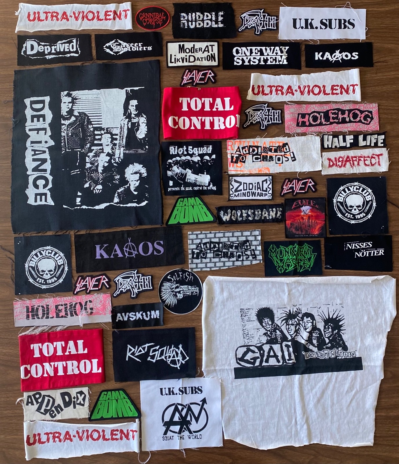 43 patches Punk Crust Metal Thrash Hardcore 90s vintage rare music lot ...