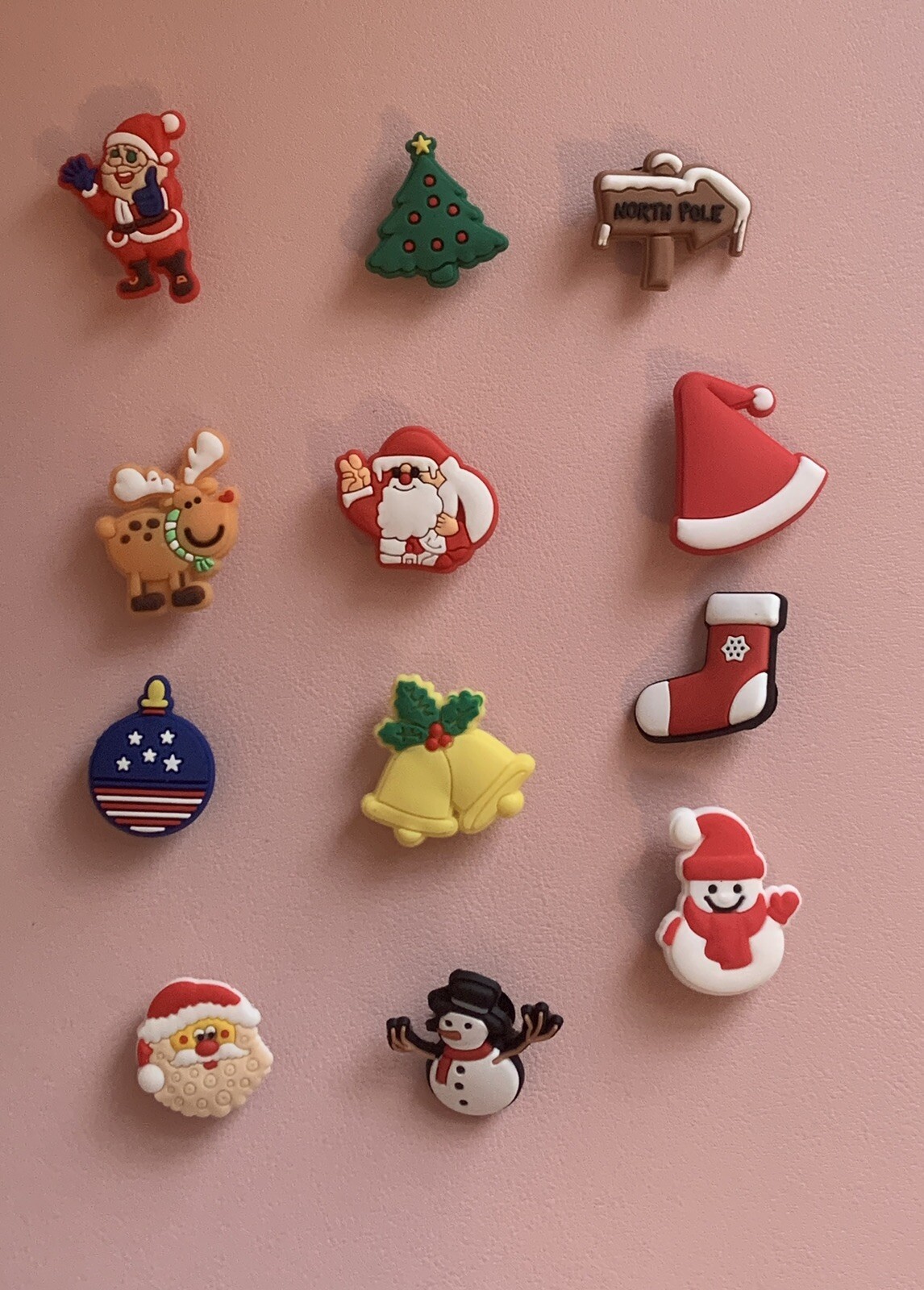 12Pc Crocs Charms Merry Christmas Santa Reindeer Holidays Winter ...