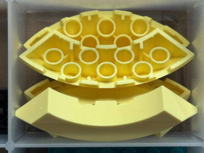 LEGO Parts - Bright Light Yellow, Corner 5 x 5 Slope 45 Edge - No 76795 ...