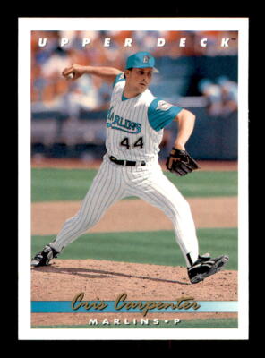 1993 Baseball Upper Deck Cris Carpenter Florida Marlins #726 | eBay