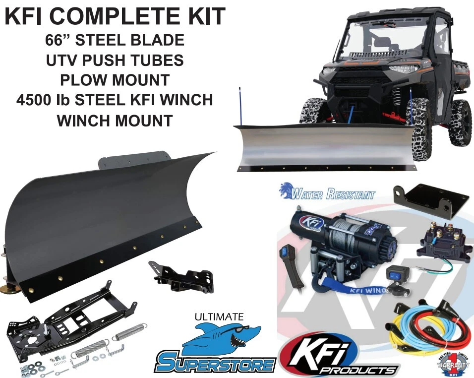 KFI Pro-Poly Straight Blade 72 Inch Snow Plow (Complete, 51% OFF