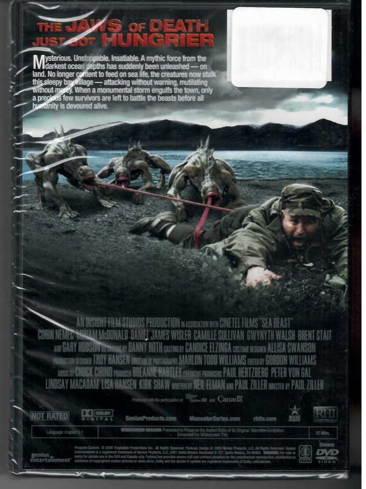 SEA BEAST (DVD) New & Sealed Creature Feature Horror! 796019820257| eBay