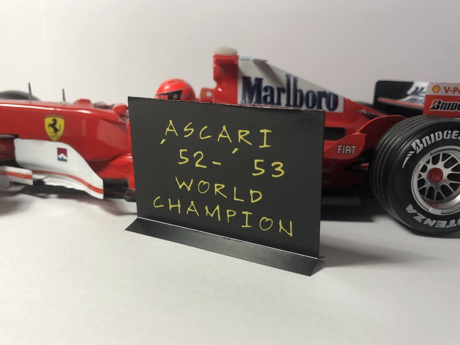 Pitboard 1:43/1:18(Pizarra F1) / Alberto Ascari (Ferrari) 1953 World ...
