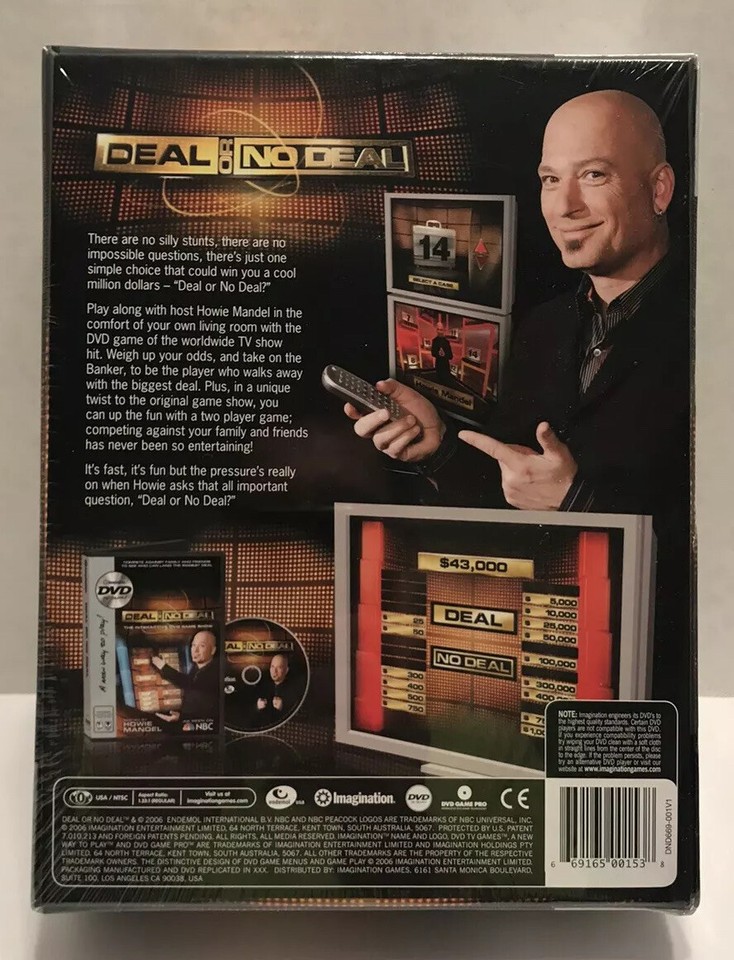 Imagination DVD TV Games~DEAL or NO DEAL Interactive DVD Game Show ...