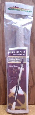 Rocketarium S-25 Berkut, Mid Power Military Scale Model Rocket Kit, New ...