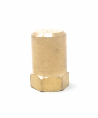 Gas Female Cap ORIFICE 1/8" NPT #.75 (.5 mm) opening Appliance Brass ...