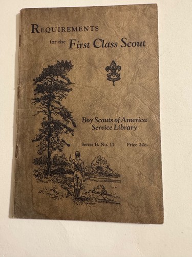 Boy Scout Requirements For 1st Class Scout BSA Service Library | eBay