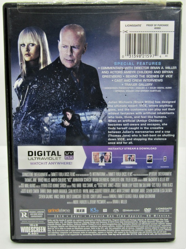 Vice (DVD, 2015). Very good condition. Pre-owned. | eBay