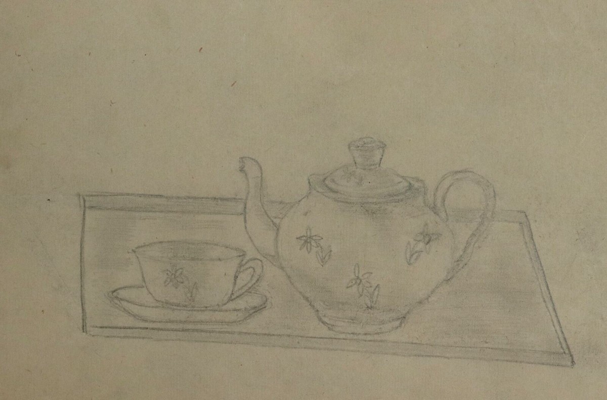 Teacup Pencil Drawing