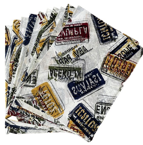 10x Sheets Wrapping Paper Pattern Print Tissue Gift Wrap Manly Mens ...