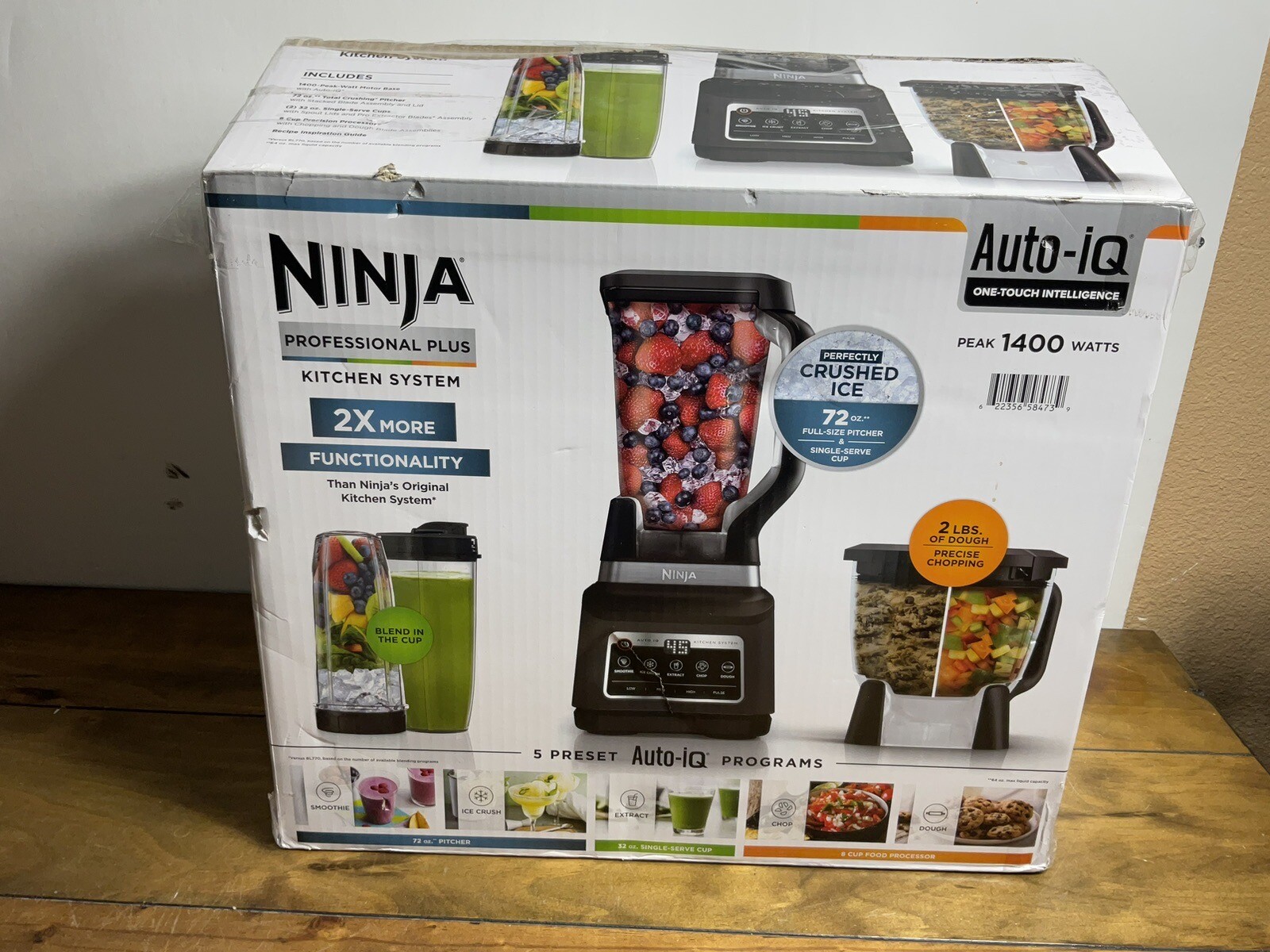 Ninja BN805A 120V 64 Oz 5-Speed Professional Blender - Gray for sale ...