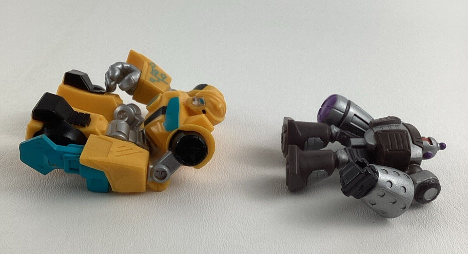 Playskool Heroes Transformers Rescue Bots PVC Figures Bumblebee Morbot ...