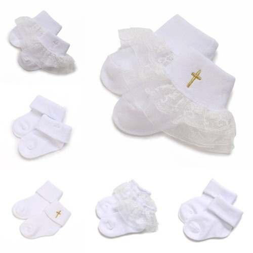 Baptism Baby Socks White Photography Prop Sock Soft Lace Socks Infant ...