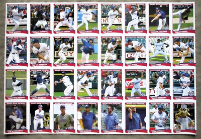 2016 Choice SportCards ROUND ROCK EXPRESS Uncut Team Trading Card Sheet ...