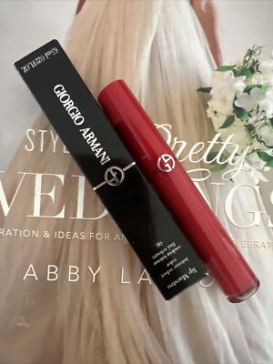 Giorgio Armani Red Lipstick Lip Maestro 416 Scarletto Liquid Velvet Lip ...