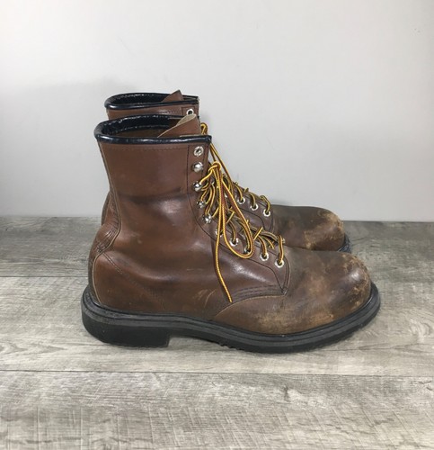 Men's Red Wing 2233 Supersole Leather Work Safety Toe EH Boots Size 9.5 ...