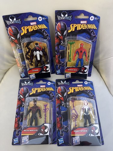Venom Versus Spiderman Ghost Spider Miles Morales Venom Epic Figures ...