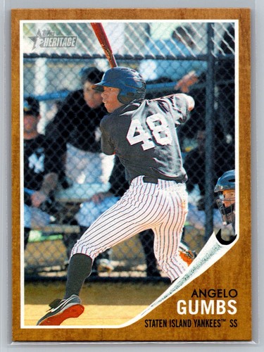 Angelo Gumbs 2011 Topps Heritage Minor League #124 Staten Island ...