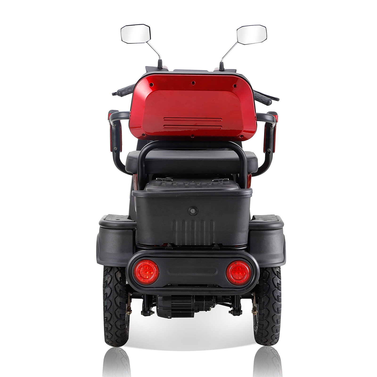 1000W 4-Wheel Heavy Duty Adjustable 2-Seat Electric Power Mobility ...