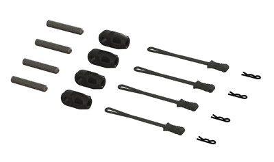 Arrma ARA320477 Brace Rod Ends with Pins And Retainer Kraton 4X4 8S ...